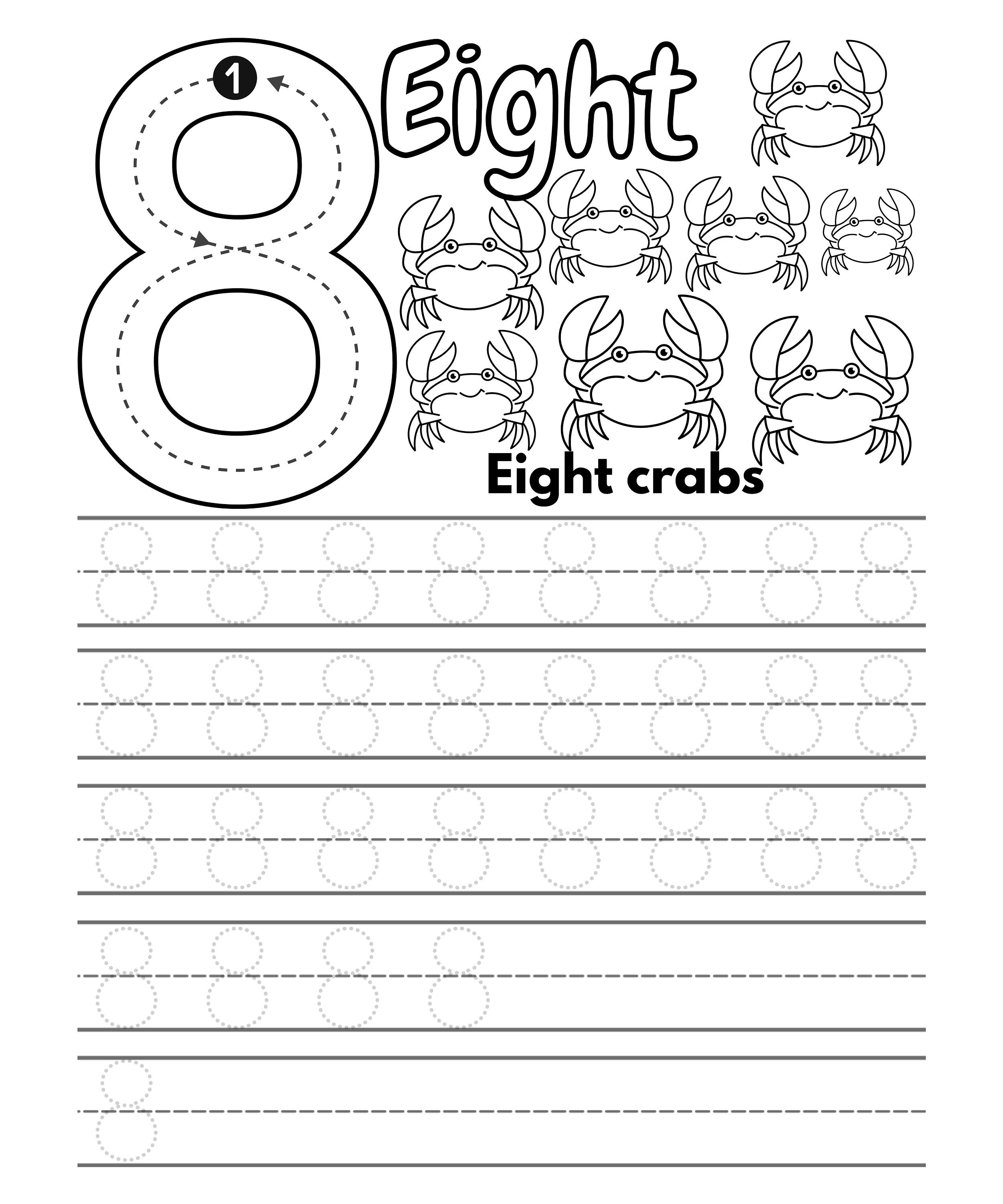 Printable Tracing Numbers 0-20 Worksheets. Practice Exercises for ...