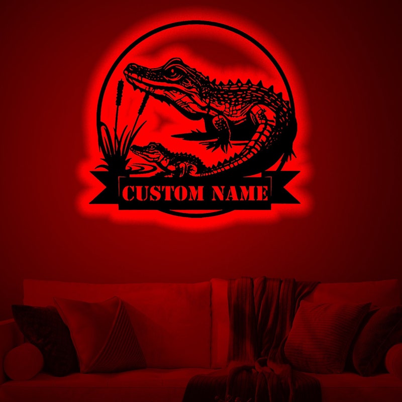 Alligator Wall Decor - Etsy