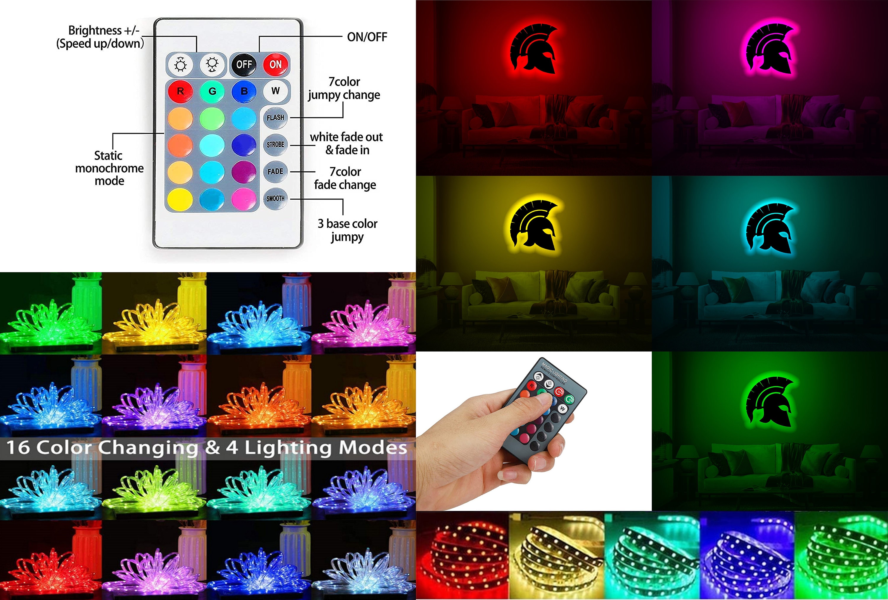 Personalized New York Silhouette Wood Wall Art With Rgb Led Light ...