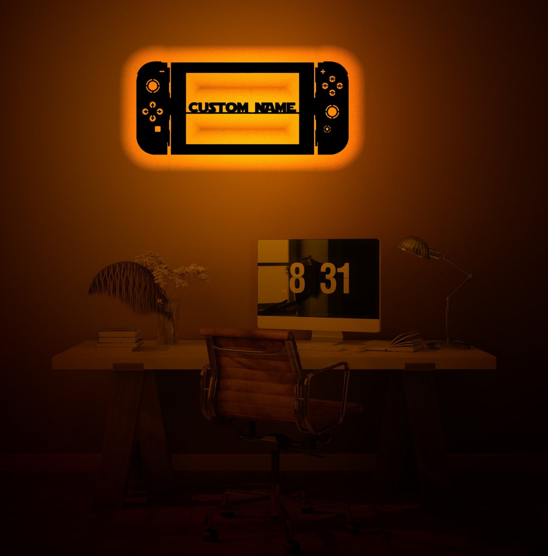 Personalized Game Console LED Wall Art: Custom Gamer Neon Sign - Etsy