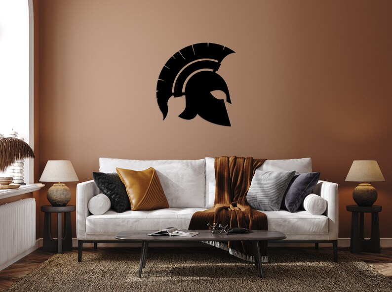 Spartan Helmet Wood Wallart Rgb Led Light, Spartan Helmet Neon Sign ...