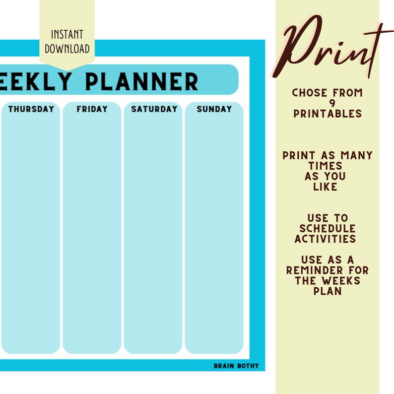 Dementia Care Weekly Planner: Printable Routine Schedule (PDF Download ...