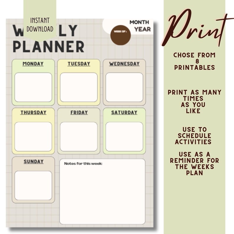 Dementia Weekly Routine Planner | Daily Schedule & Reminder Board ...