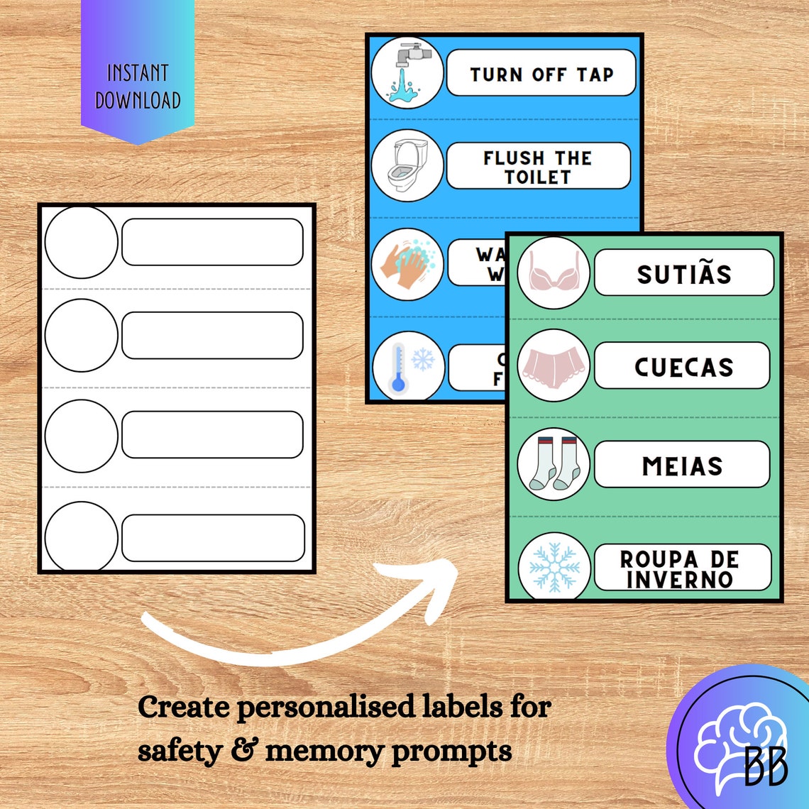 Editable Dementia Memory Loss Templates for Canva - 30 Customisable ...