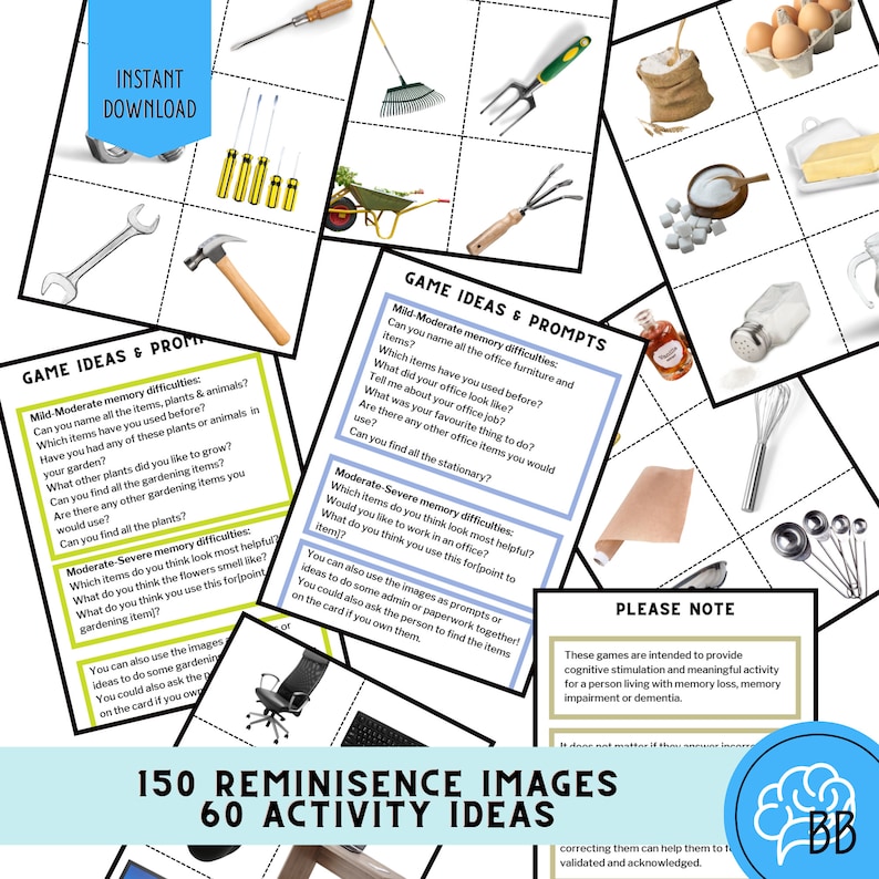 Over 200 Dementia Activity Ideas Bundle, Conversation Cards, Activity ...