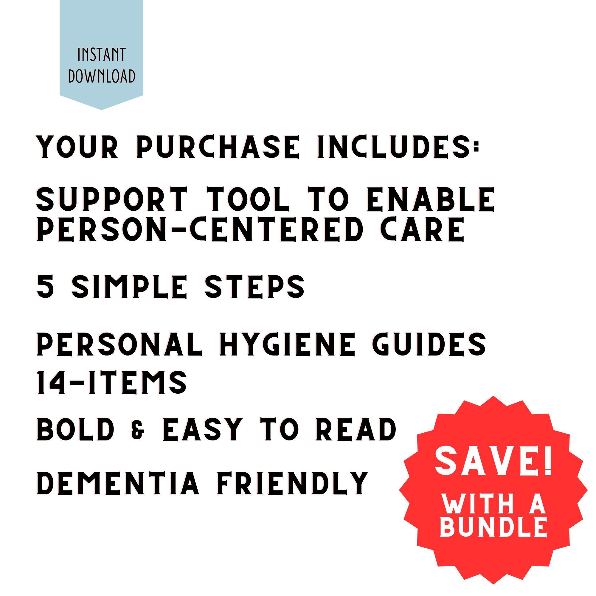 Dementia Care Visual Routine Posters | Step-by-step Signs (PDF Download ...