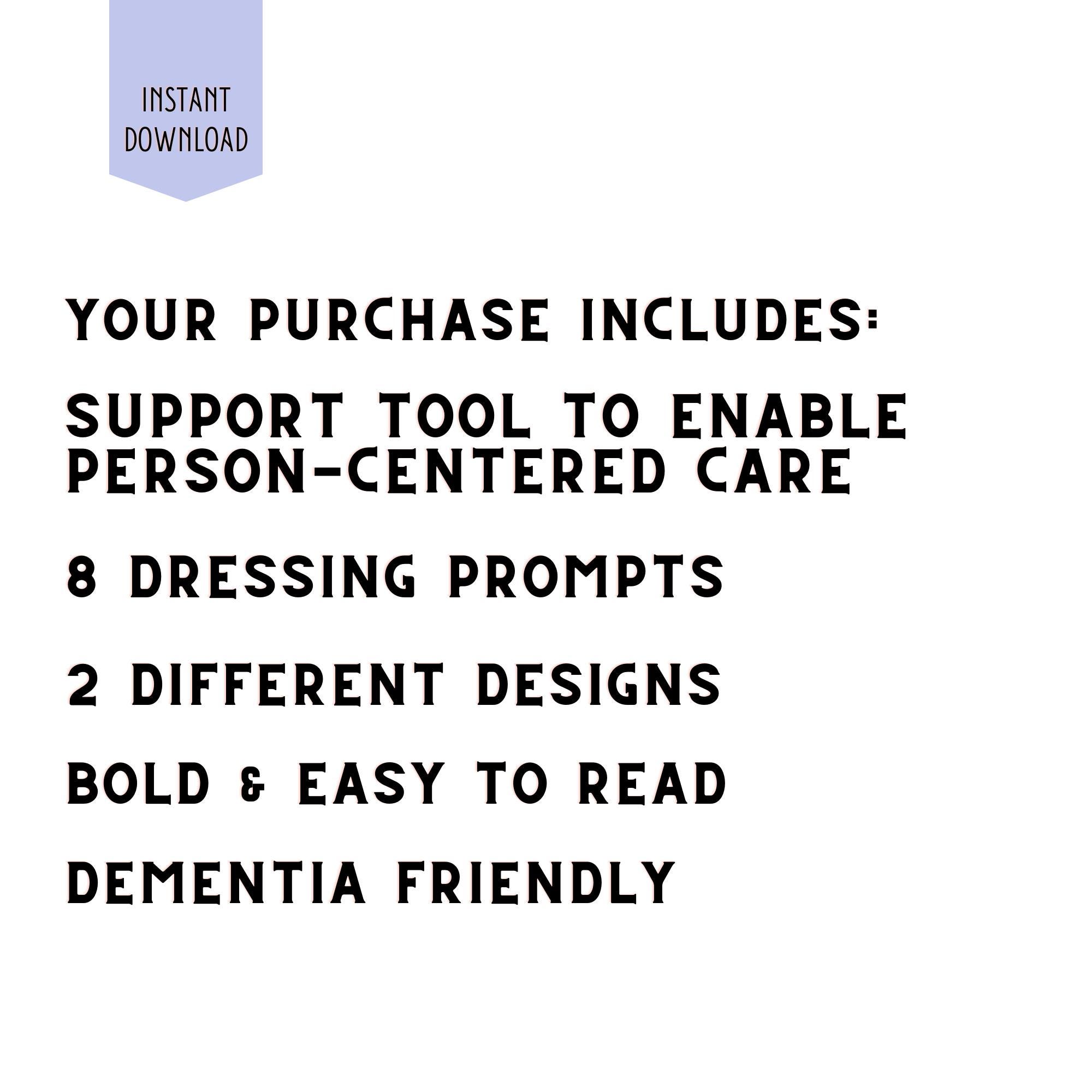 Dementia Dressing Routine Cards: Visual Aid for Seniors (digital ...