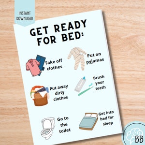 Bedtime Routine Cards for Dementia Care - Easy-to-use Printable ...