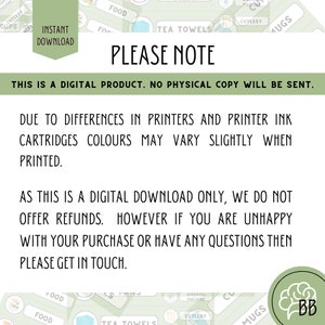 Kitchen Picture Labels for Dementia, Large Print Reusable Home Safety ...