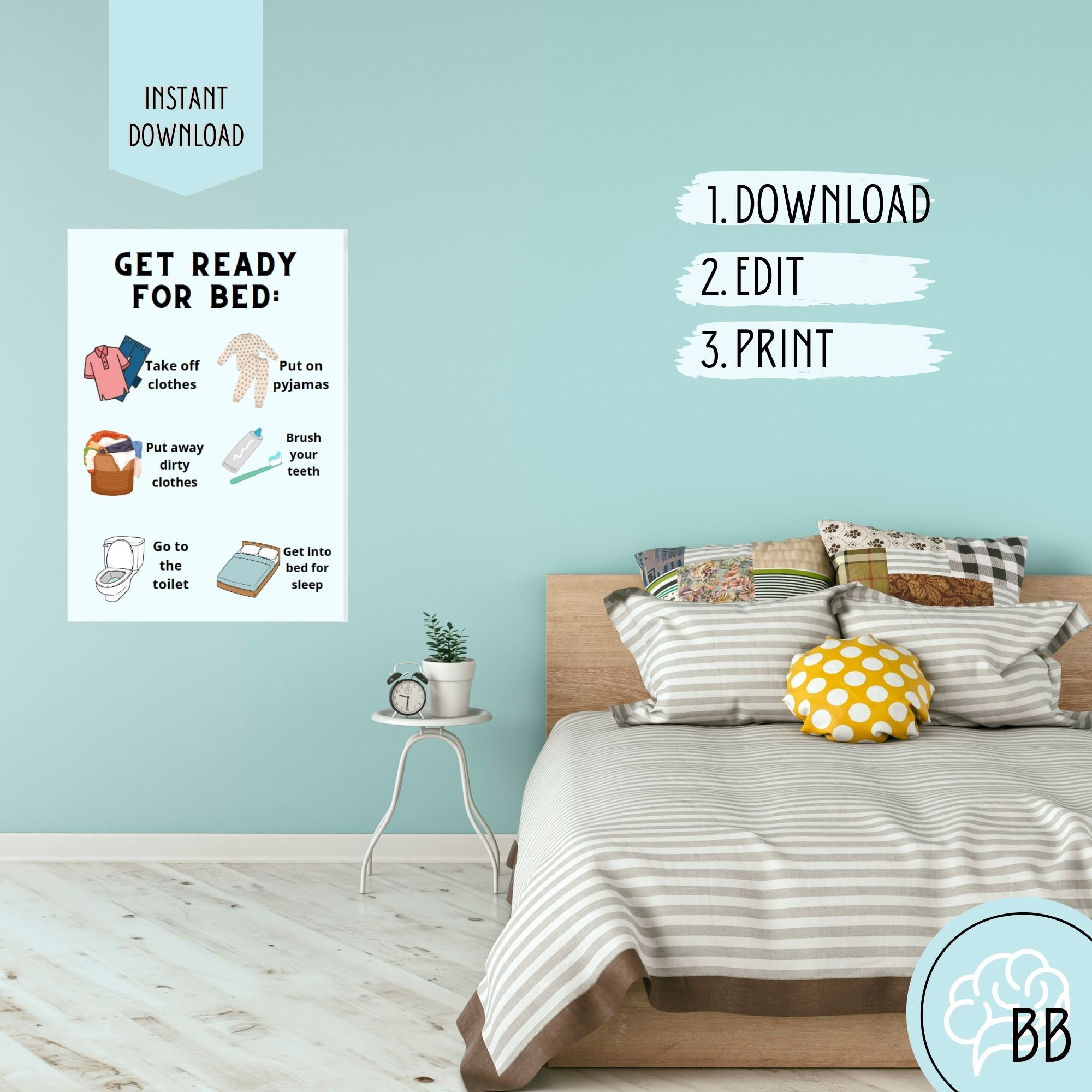 Bedtime Routine Cards for Dementia Care - Easy-to-use Printable ...