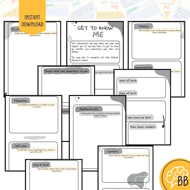 Memory Book Activity for Dementia, Alzheimer's - Life Story Prompts to ...