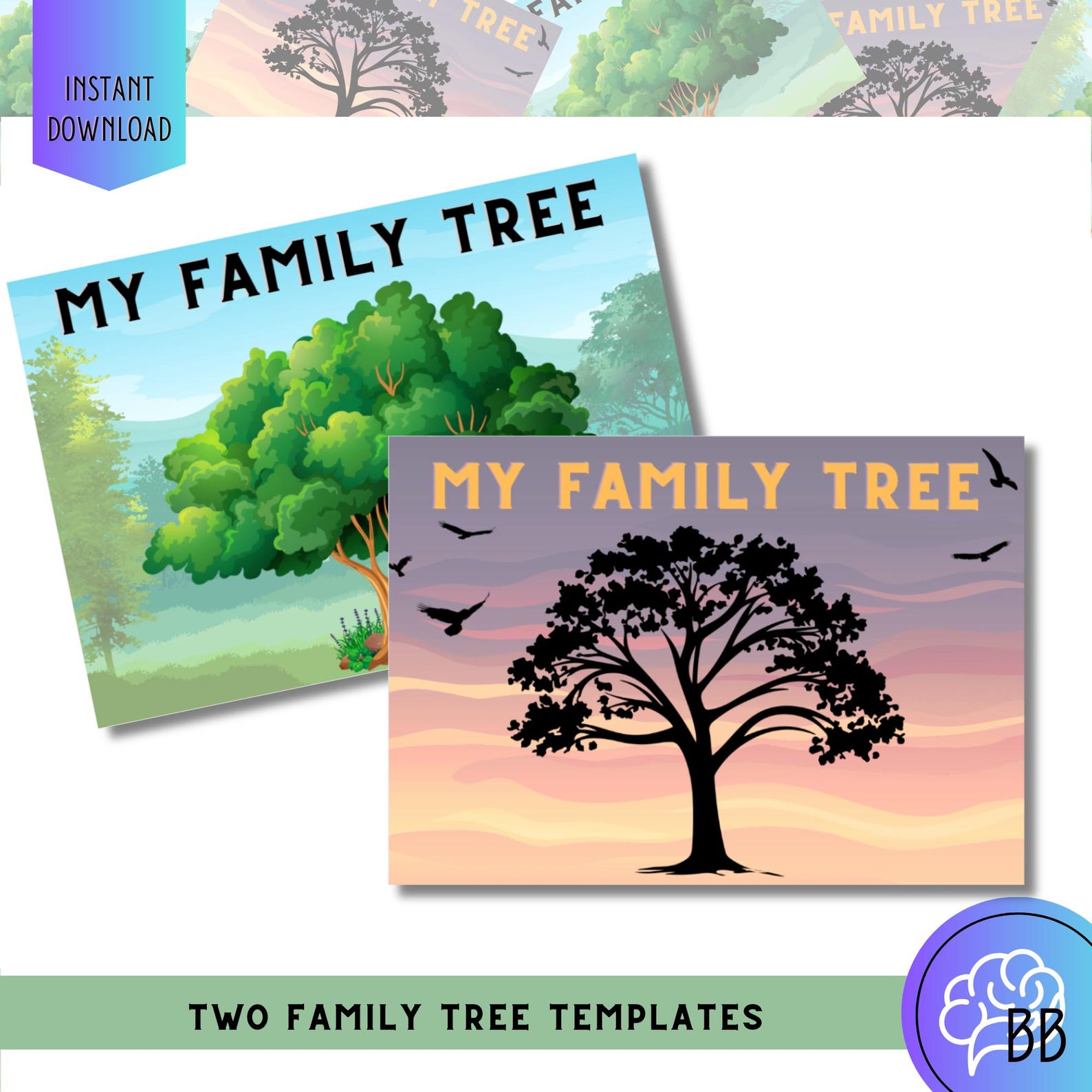 Editable Family Tree Template: Dementia Activity, Memory Loss (digital ...