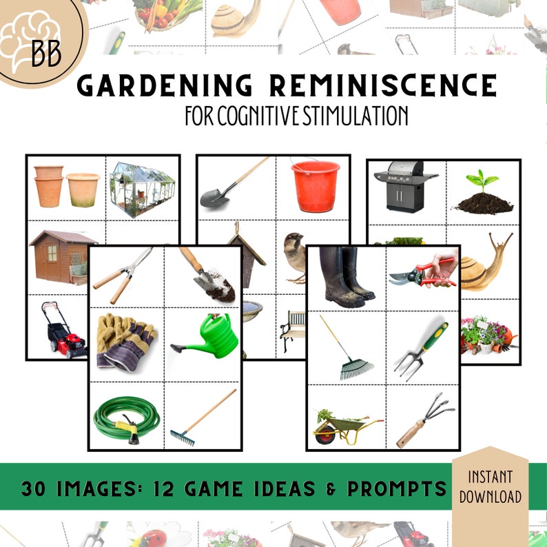 Dementia Garden Reminiscence Activity Product, Memory Game Ideas ...