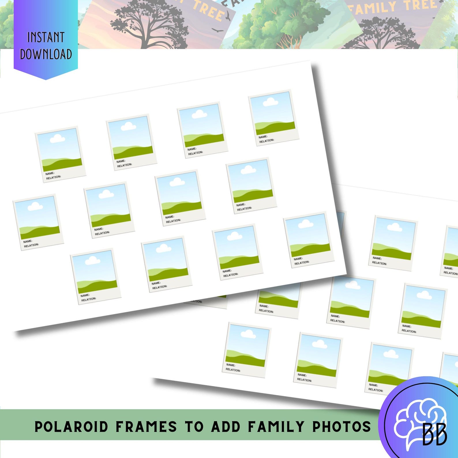 Editable Family Tree Template: Dementia Activity, Memory Loss (digital ...