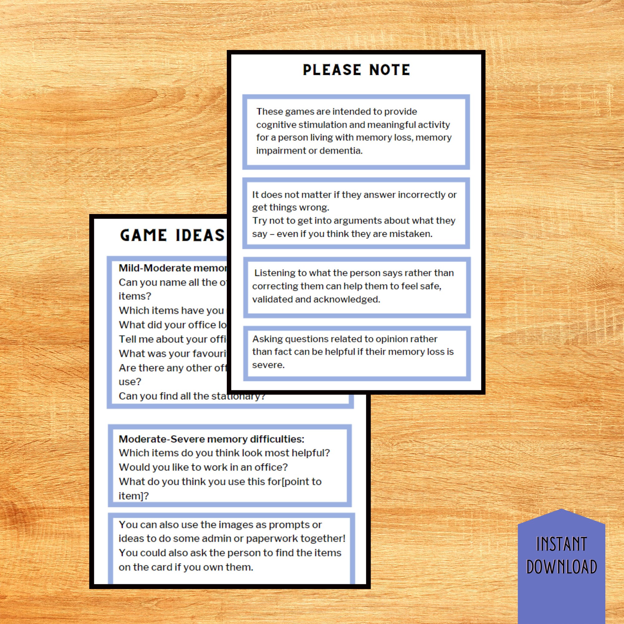 Dementia Reminiscence Activity Product, Memory Game Ideas, Dementia ...