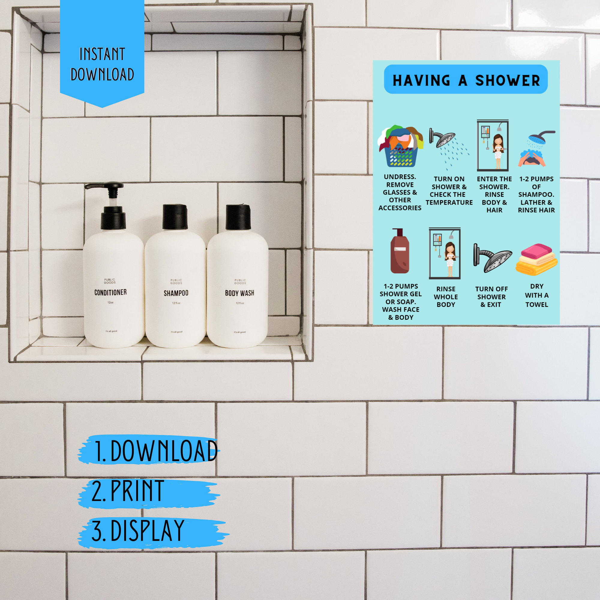 Dementia Routine Cards Bundle: Daily Visual Schedule, Task Prompts ...