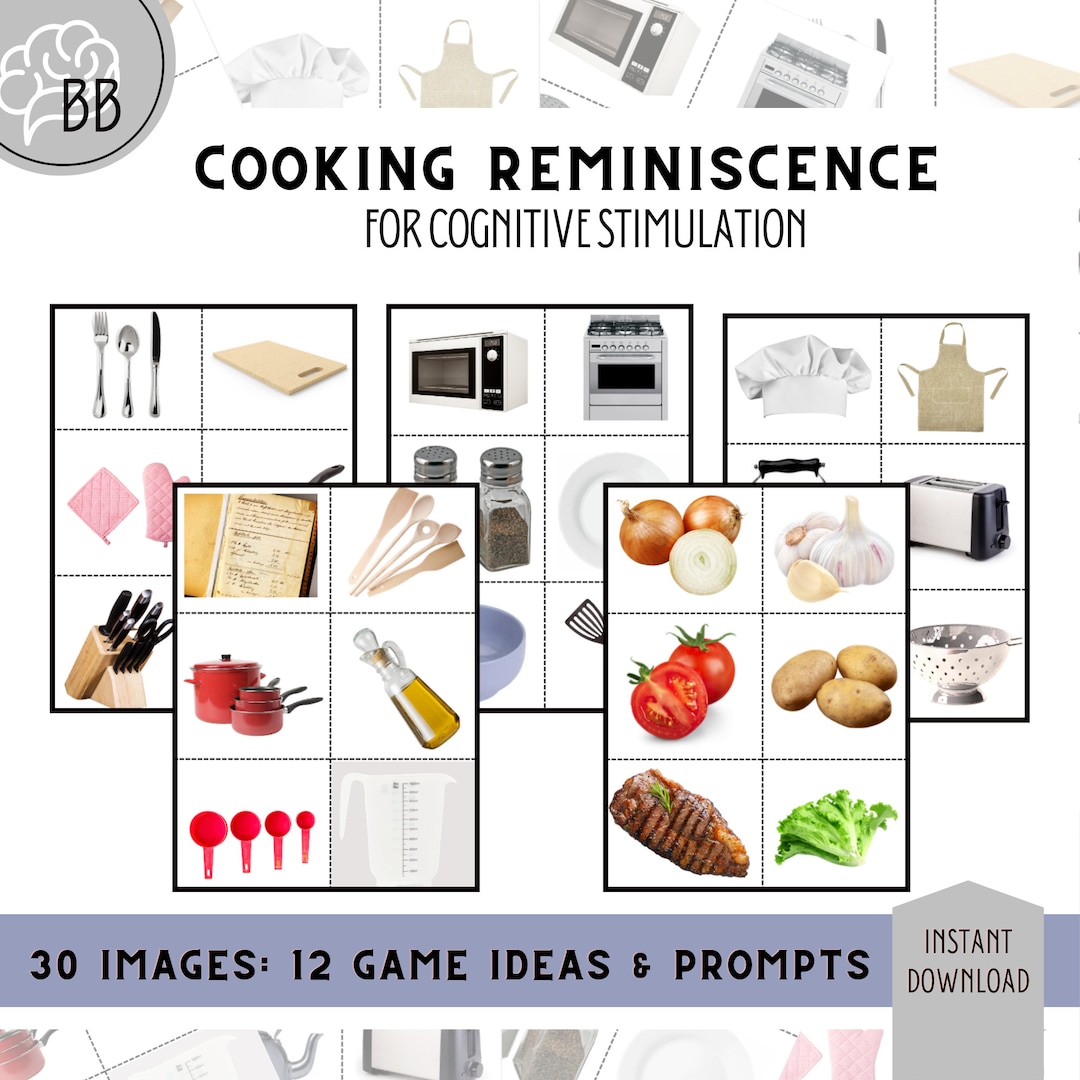 Dementia Cooking Reminiscence Activity Product, Memory Game Ideas ...