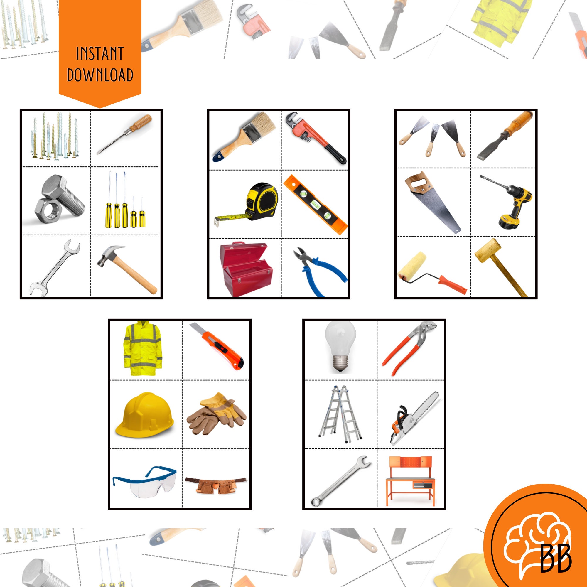 Dementia Handyman Reminiscence Activity Product, Memory Game Idea ...
