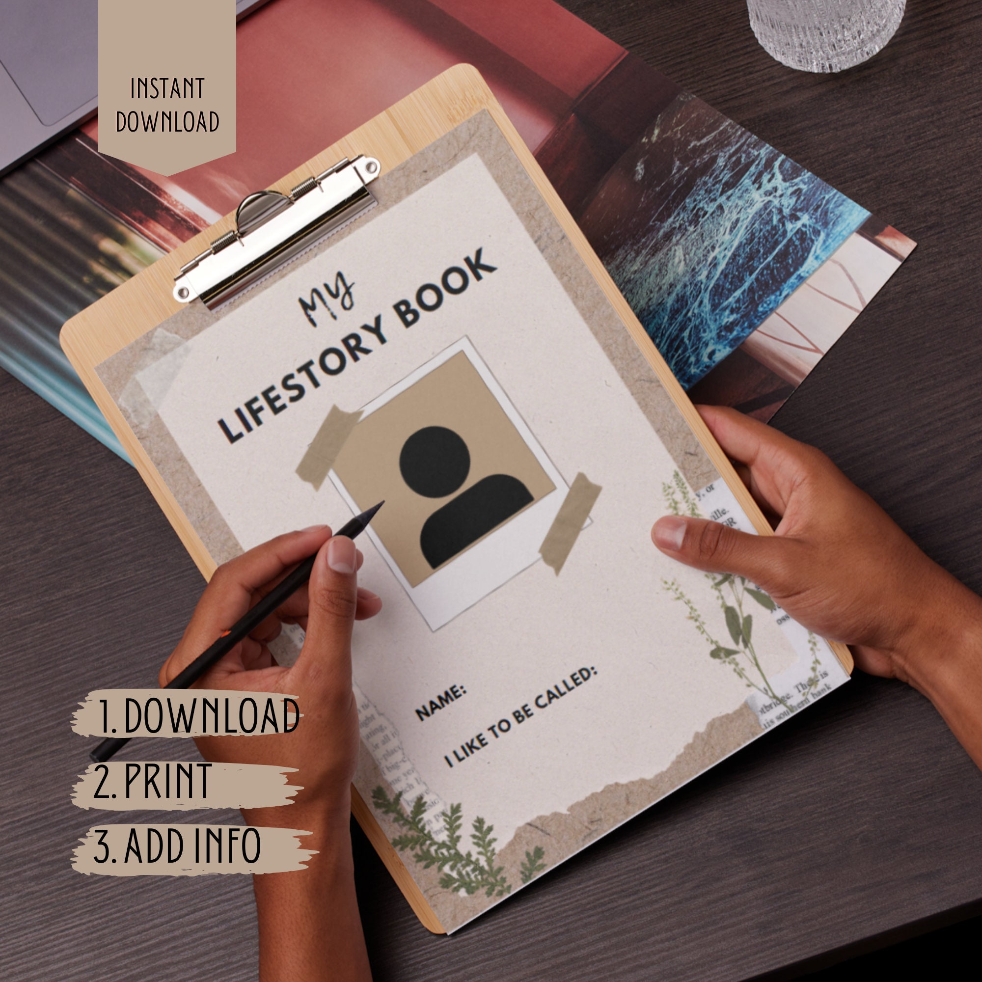 Personalized Memory Book for Dementia Care, Life Story Journal, Custom ...