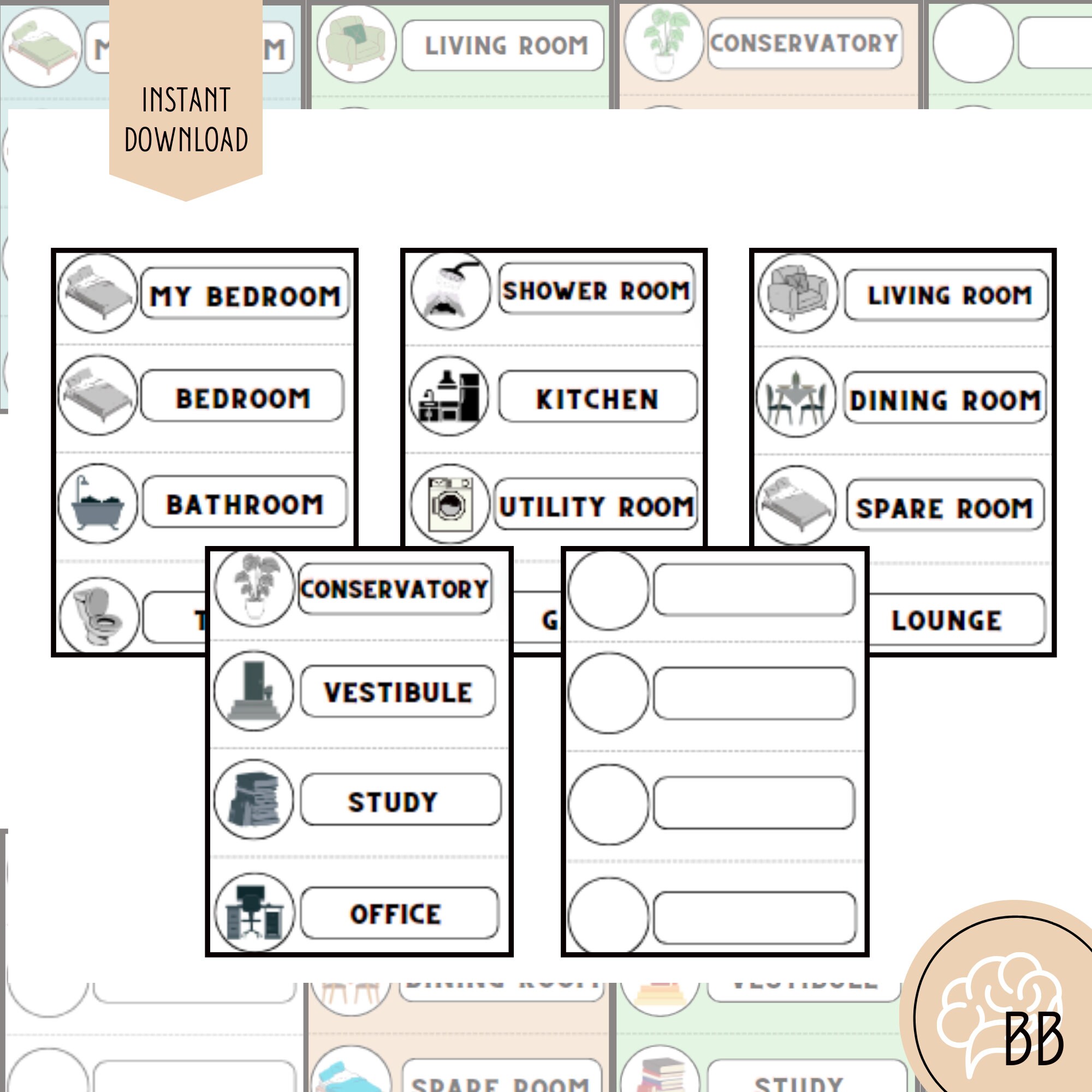Dementia Room Labels, Memory Loss Signs, Hospital Signs, Nursing ...