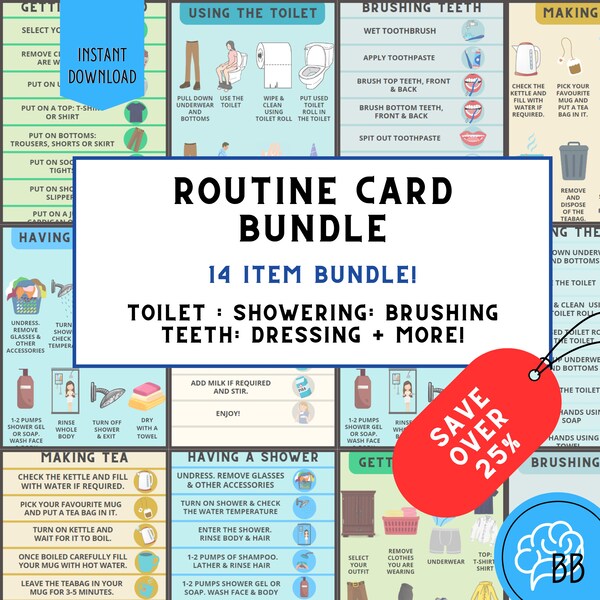 Shower Routine Chart - Etsy