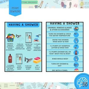 Dementia Routine Cards Bundle: Daily Visual Schedule, Task Prompts ...