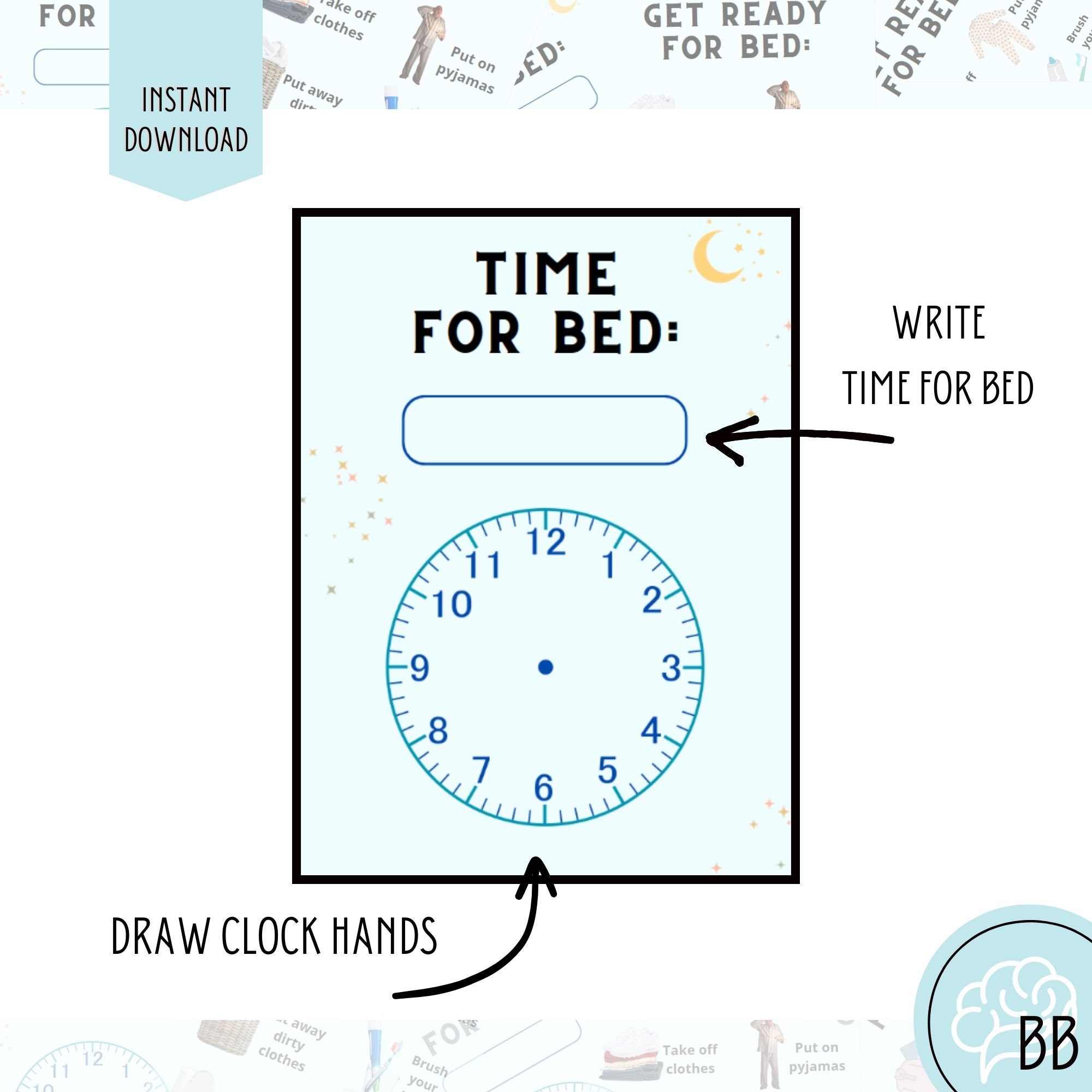 Bedtime Routine Cards for Dementia Care - Easy-to-use Printable ...