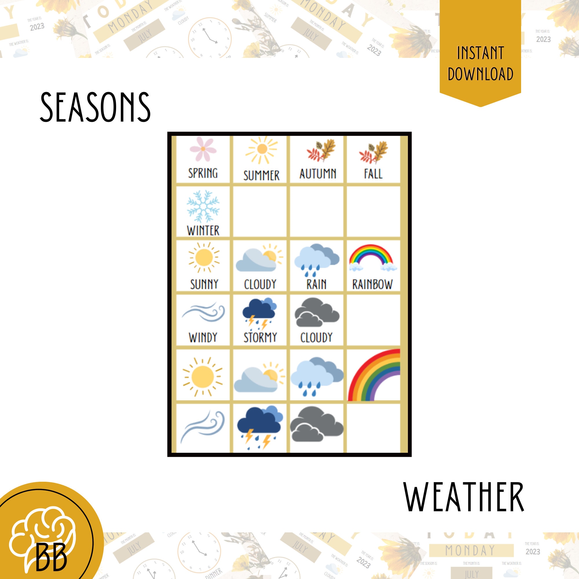 Dementia Daily Board Print: Weather, Meals, Routines (PDF) - Etsy