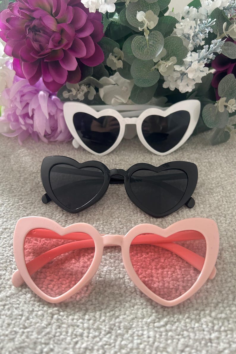 Personalised Heart Shaped Sunglasses - Etsy