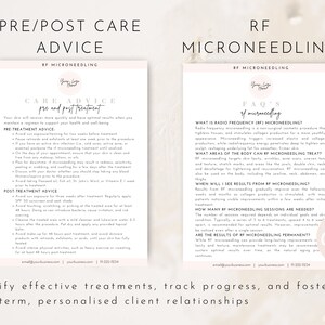 Editable Radio Frequency Microneedling Consent Bundle, RF Skin ...
