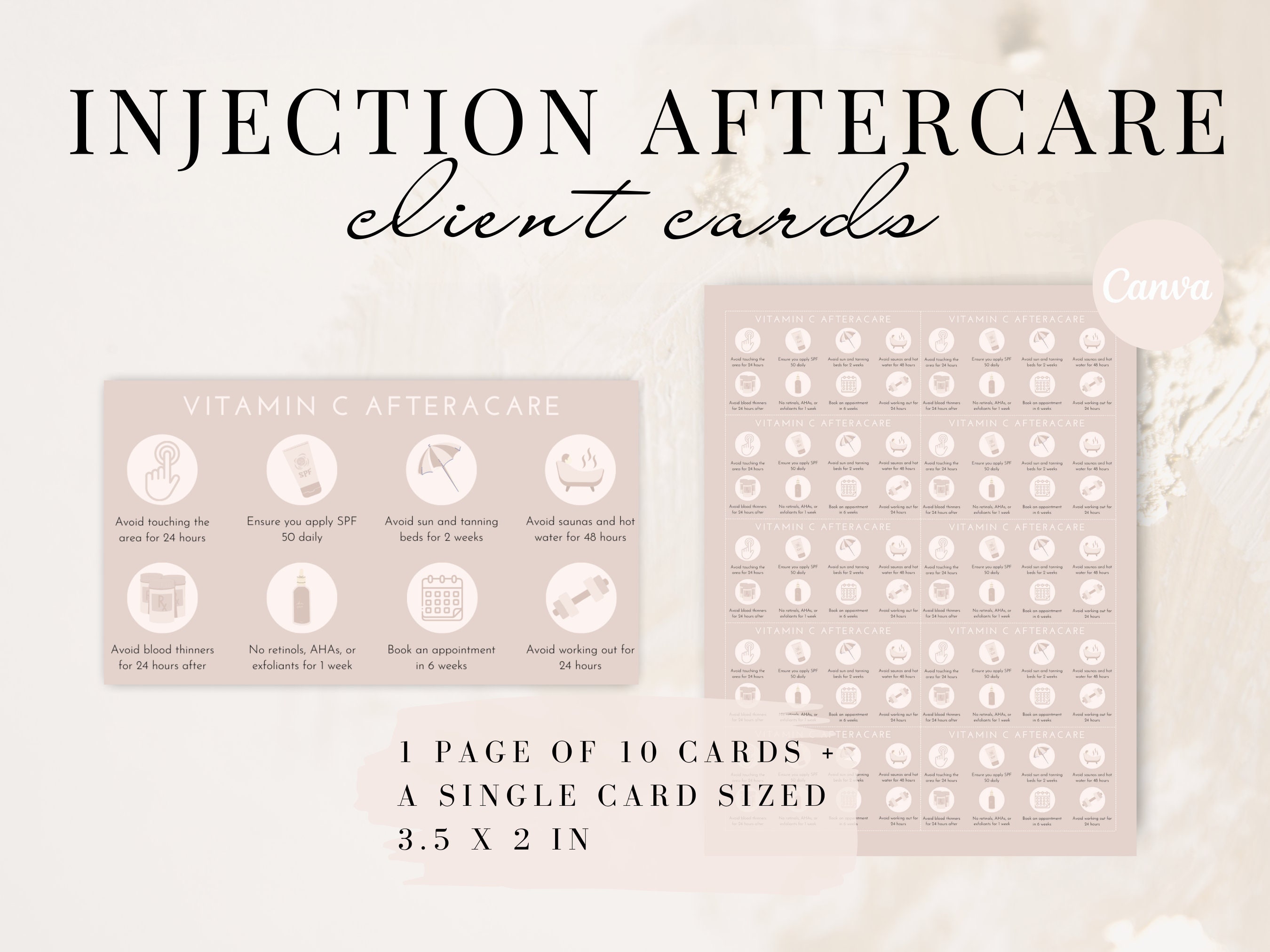 Editable Vitamin C Injection Forms, Consultation Forms, Client Intake ...