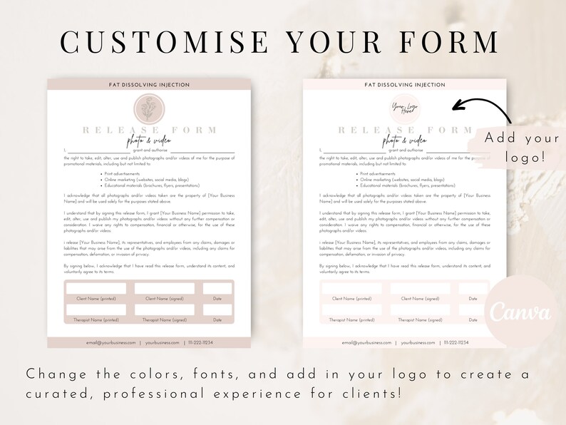 Editable Semaglutide Bundle Forms Template, Weight Loss Business ...