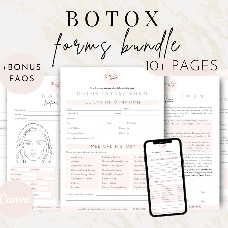 Intake Forms for Medspa - Etsy