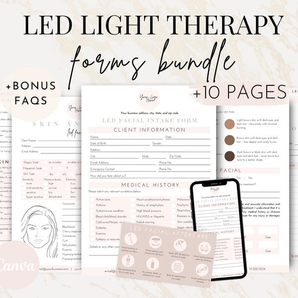 Red Light Therapy Consent Form - Etsy