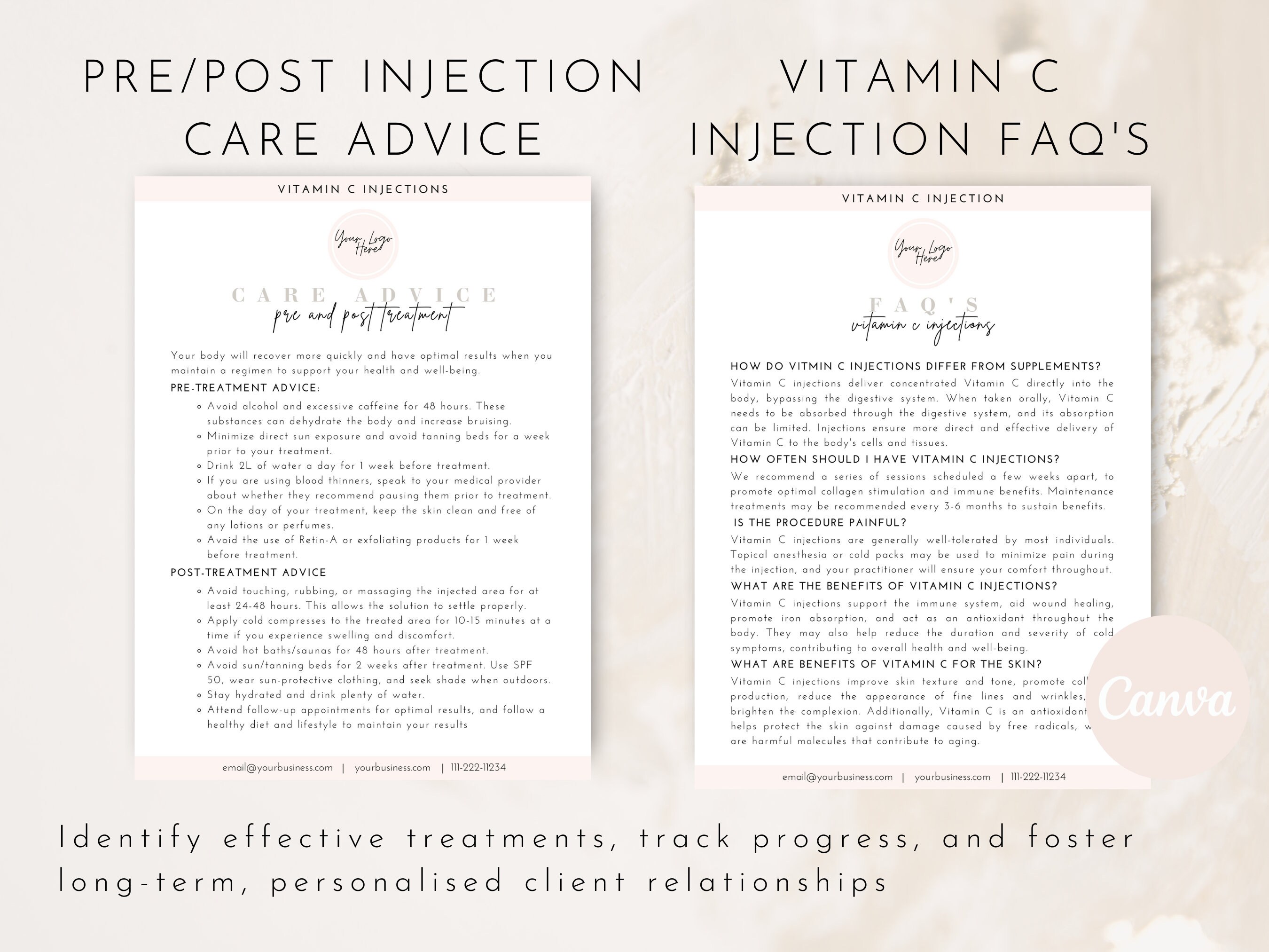 Editable Vitamin C Injection Forms Consultation Forms Client - Etsy ...