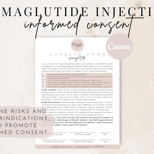 Editable Semaglutide Bundle Forms Template, Weight Loss Business ...