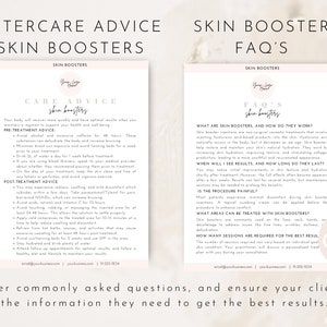 Skin Booster Consent Form Intake Bundle, Editable Facial Fillers ...