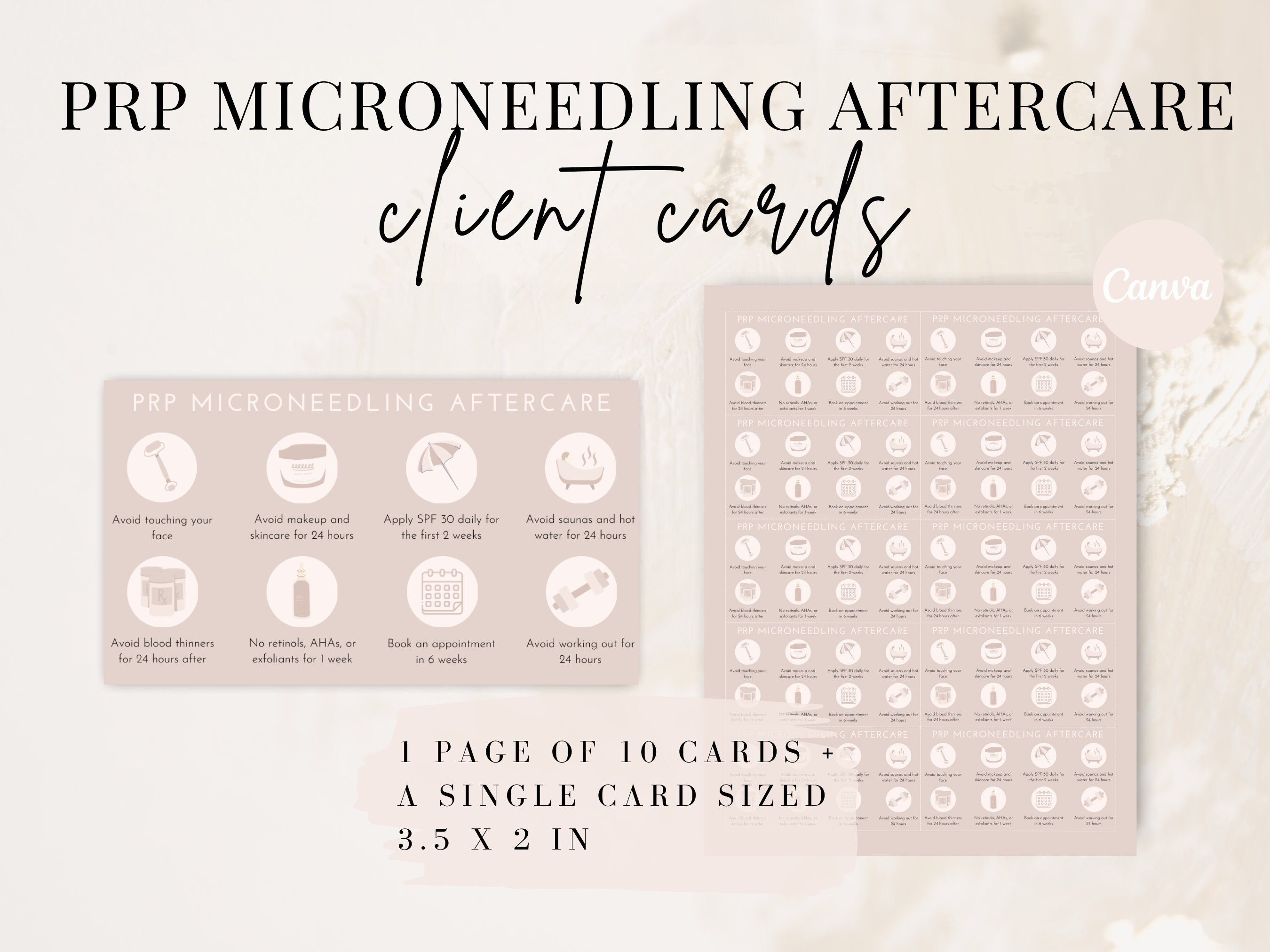 Editable PRP Microneedling Consent Consultation Forms Bundle, Platelet ...