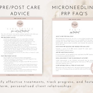 Editable PRP Injection Hair Loss Consent Intake Forms, Platelet Rich ...