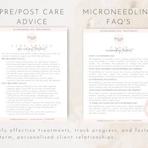 Editable Microneedling Forms Bundle, Microneedling Consent and ...