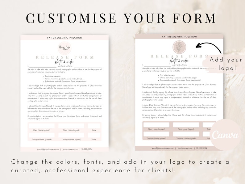 Editable Semaglutide Bundle Forms, Weight Loss Injection Consent ...