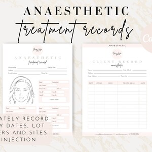 Lidocaine Local + Topical Anaesthetic Consent Form, Anaesthetic ...