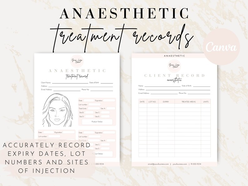 Lidocaine Local + Topical Anaesthetic Consent Form, Anaesthetic ...