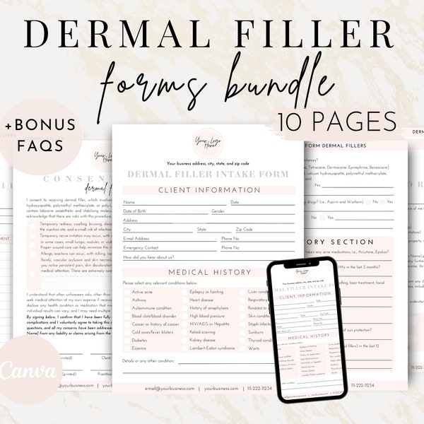 Spa Paperwork - Etsy