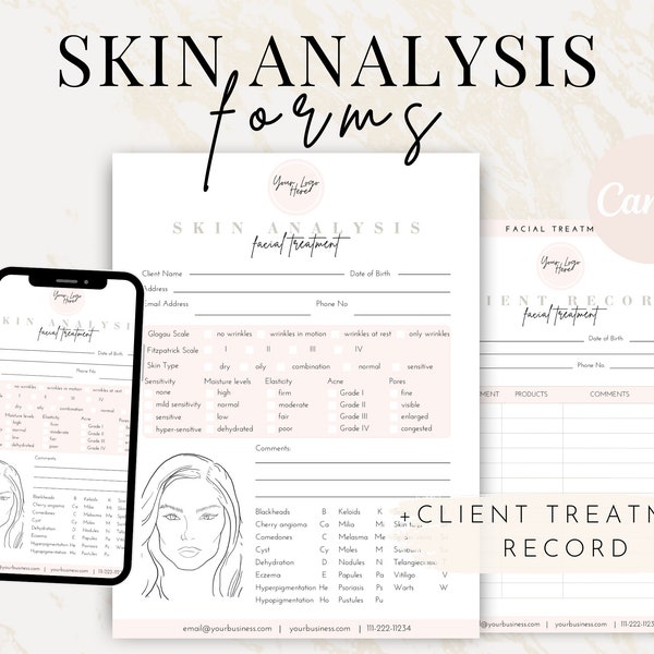 Esthetician Forms - Etsy