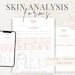 Editable Facial Skin Analysis Form, Esthetician Forms Face Mapping ...