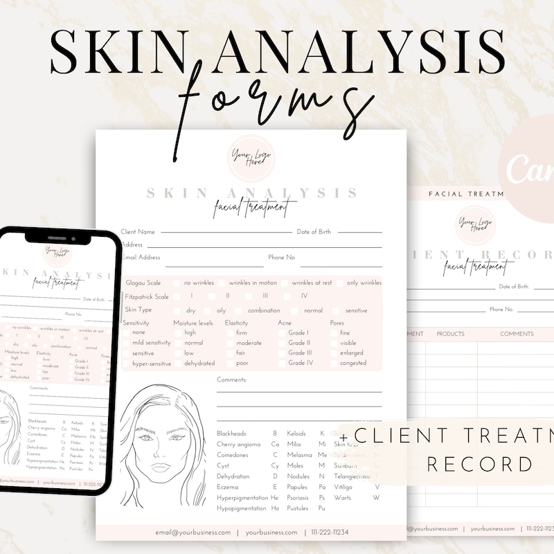 Esthetician Forms - Etsy