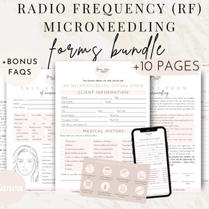 Editable Radio Frequency Microneedling Consent Bundle, RF Skin ...