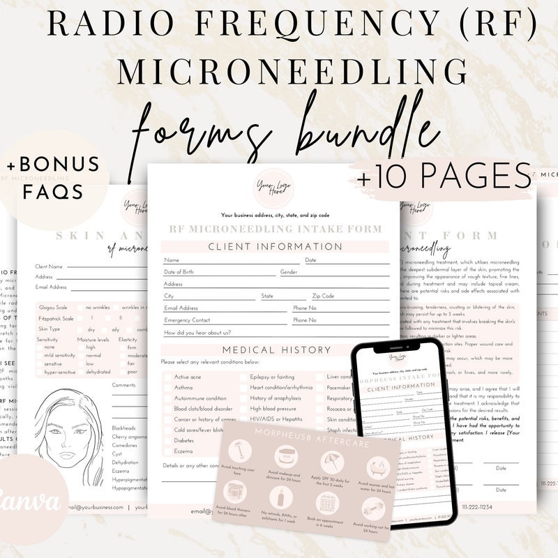 Med Spa Consultation Sheets - Etsy