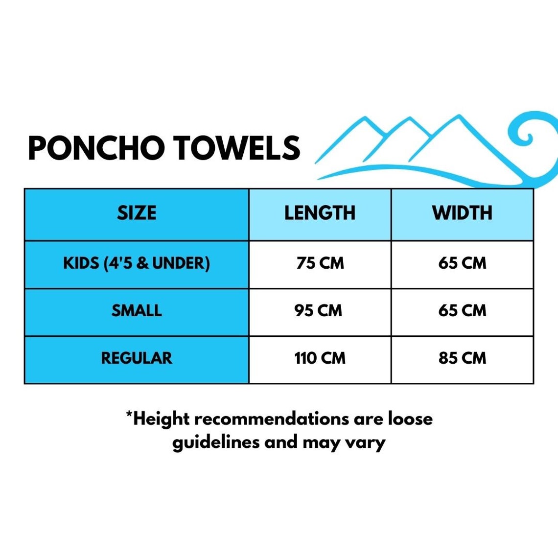 Cosimac Hooded Poncho Towel | Super Absorbent Outdoor Changing Robe for ...
